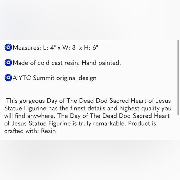 Accents | Day Of The Dead Dod Sacred Heart Of Jesus Statue | Poshmark